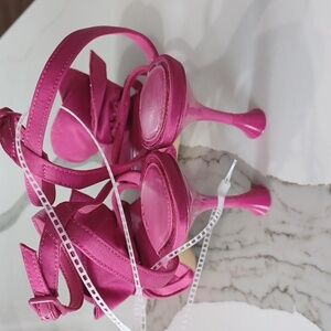 Gianni Bini | Shoes | New Gianni Bini Iman Pink Satin Rhinestone Rose ...